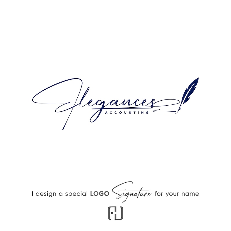 Quill Logo, Feather Quill Logo, Quill Signature Logo, Accountant Logo ...