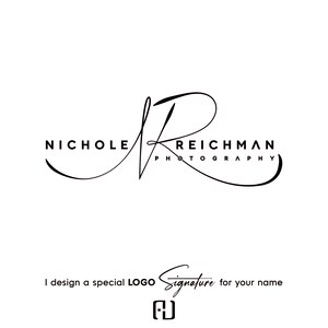 Personalized Logo Design, Custom Initials Signature, Photography Logo ...