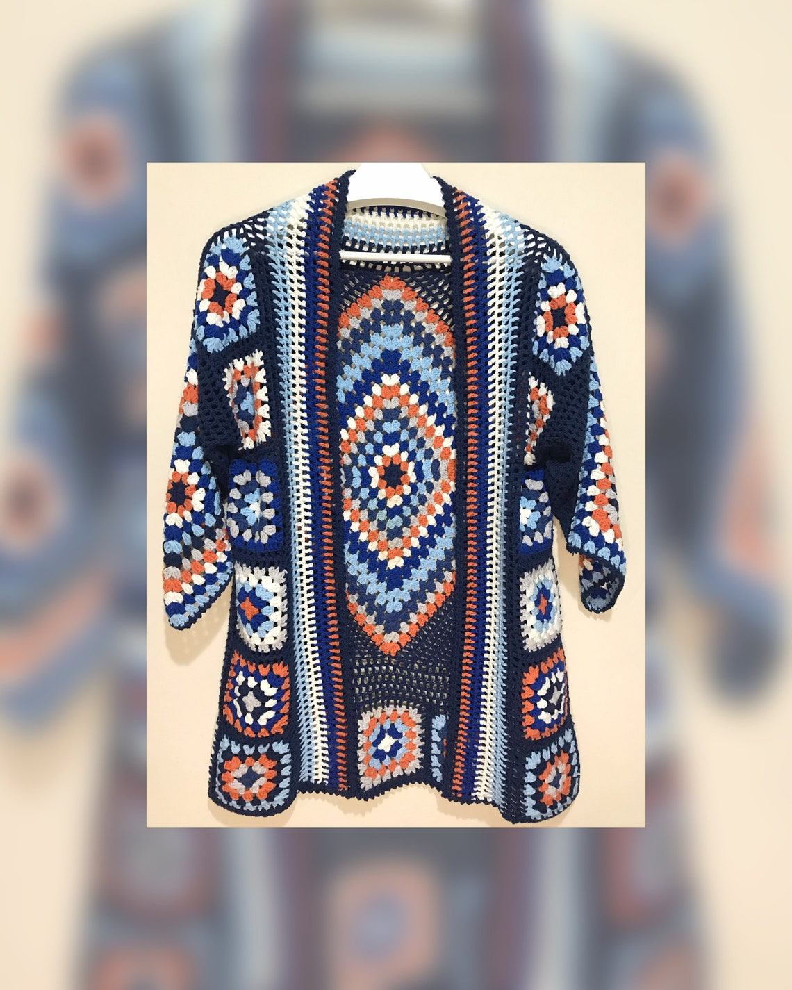 Crochet Cardigan for Woman Boho Crochet Cardigan 100% Cotton - Etsy