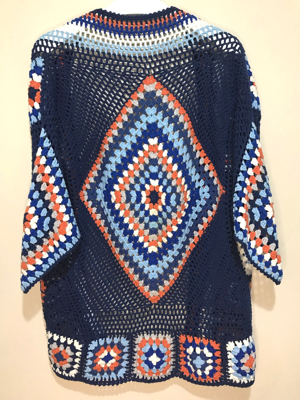 Crochet Cardigan for Woman Boho Crochet Cardigan 100% Cotton - Etsy