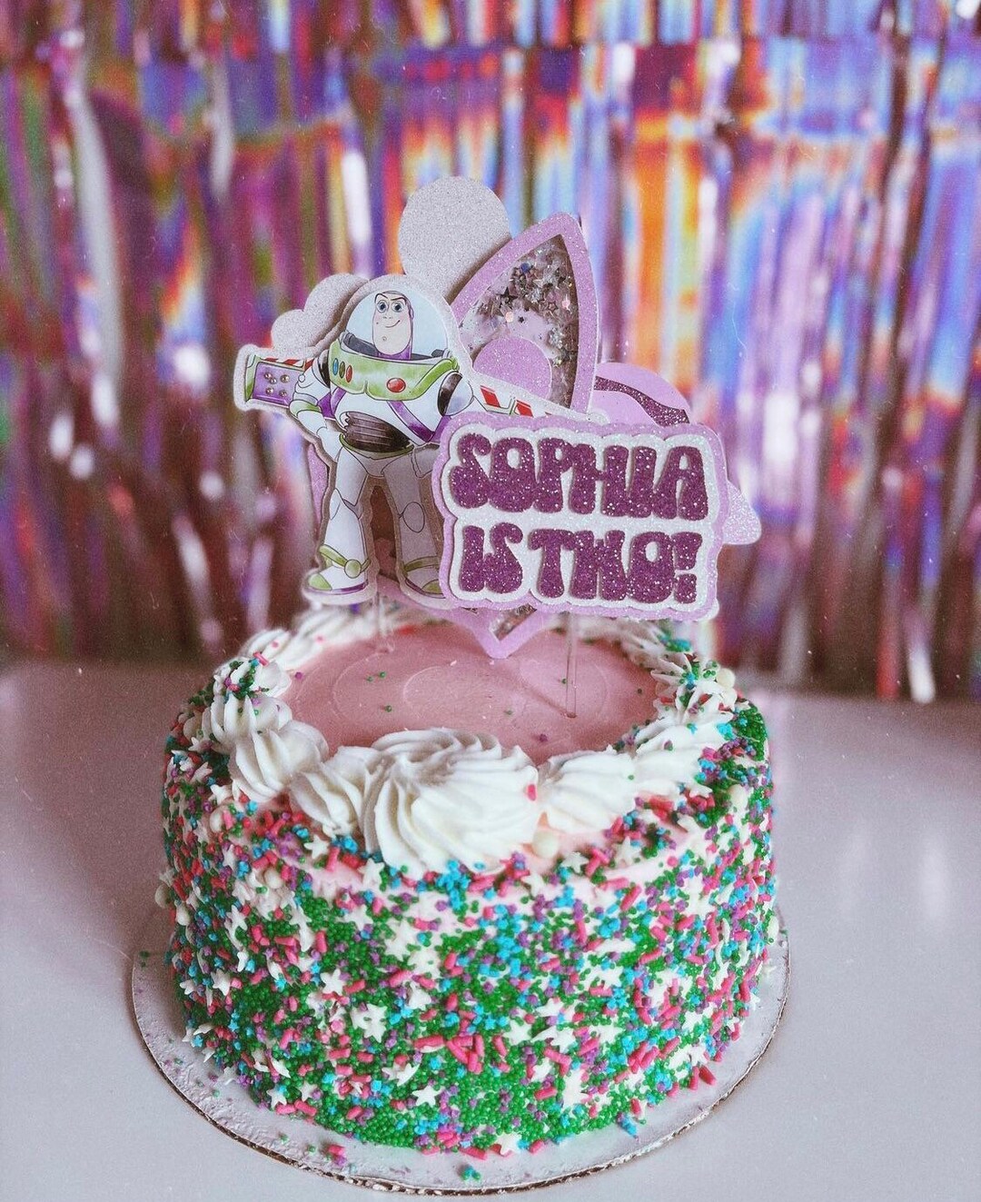 Buzz Lightyear Cake Topper Space Glam Cake Topper Toy Story - Etsy