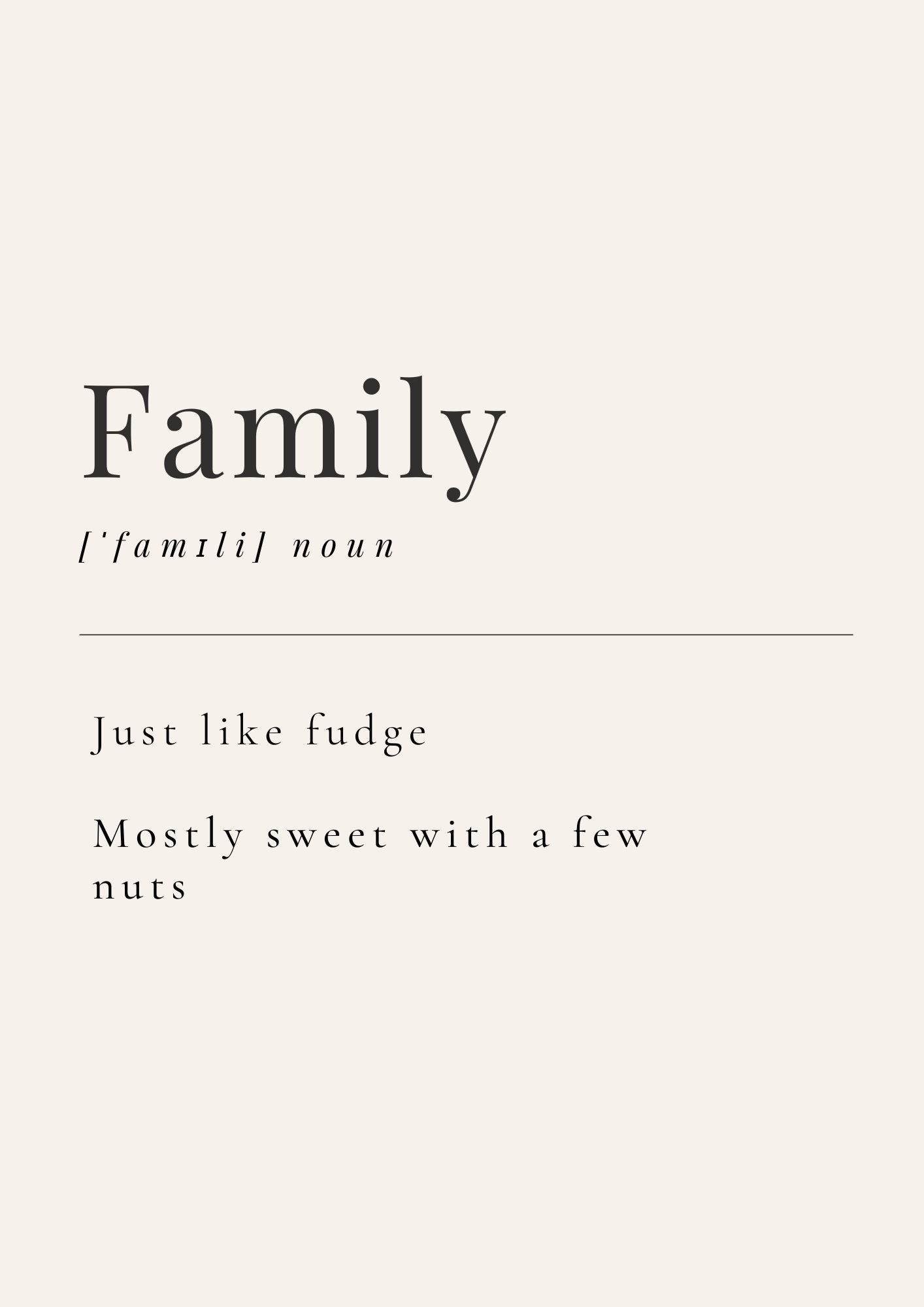 Funny Family Quote - DOWNLOADABLE, PERSONALISATION AVAILABLE - Etsy