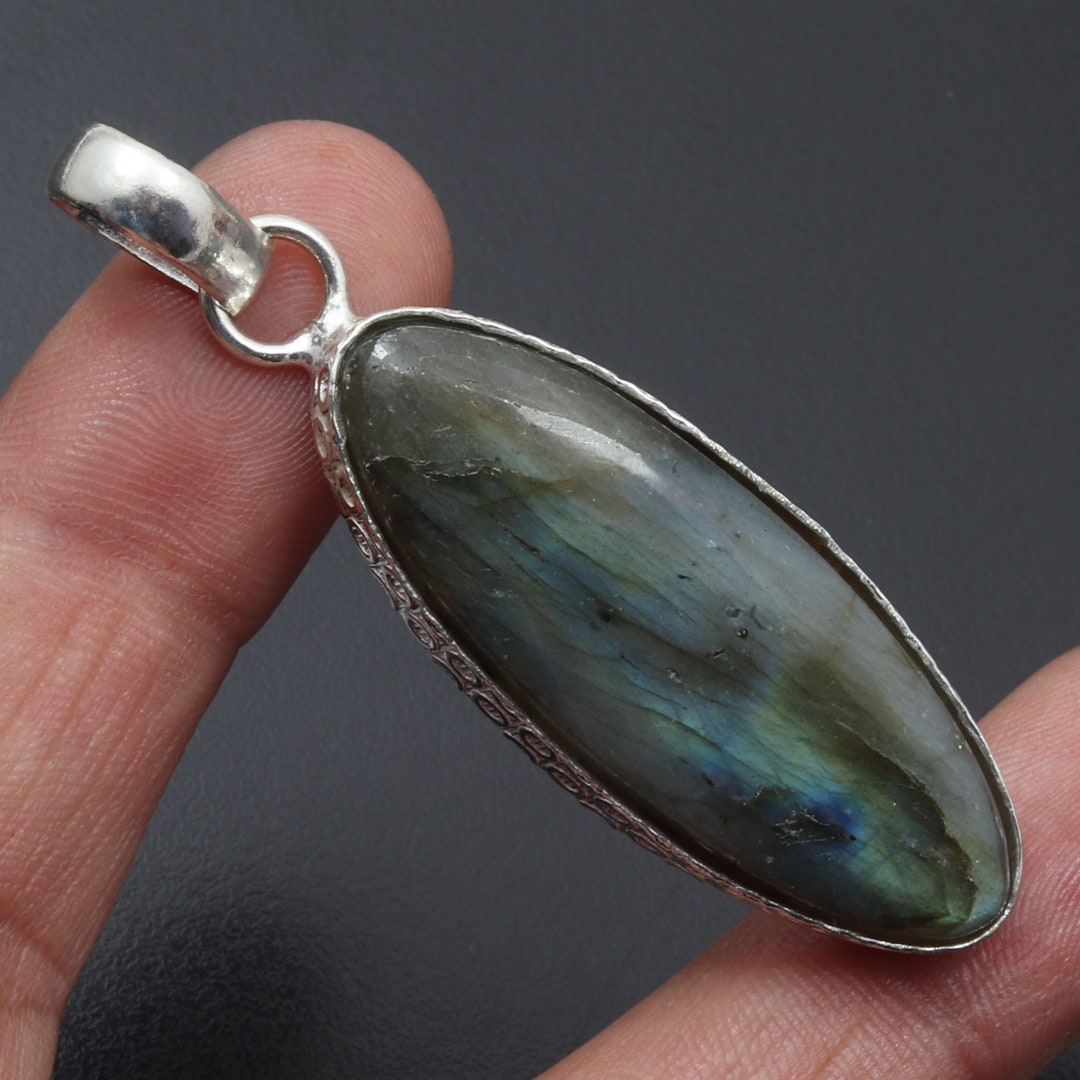 Labradorite Gemstone Pendant Jewellery Necklace Pendant Gift for Her ...