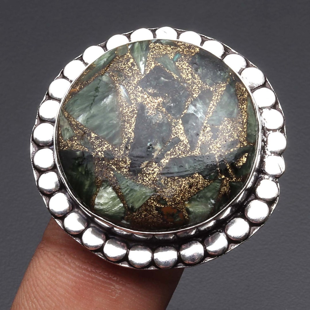 Genuine Copper Septarian Gemstone Handmade 925 Sterling Silver Plated ...