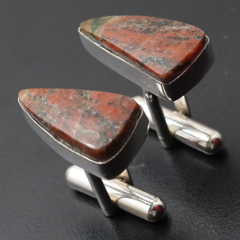 Gemstone Cufflinks - Etsy