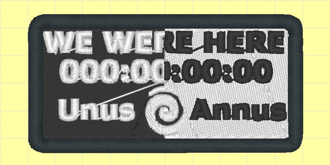 Unus Annus Embroidered Patch File FILE DOWNLOAD ONLY - Etsy