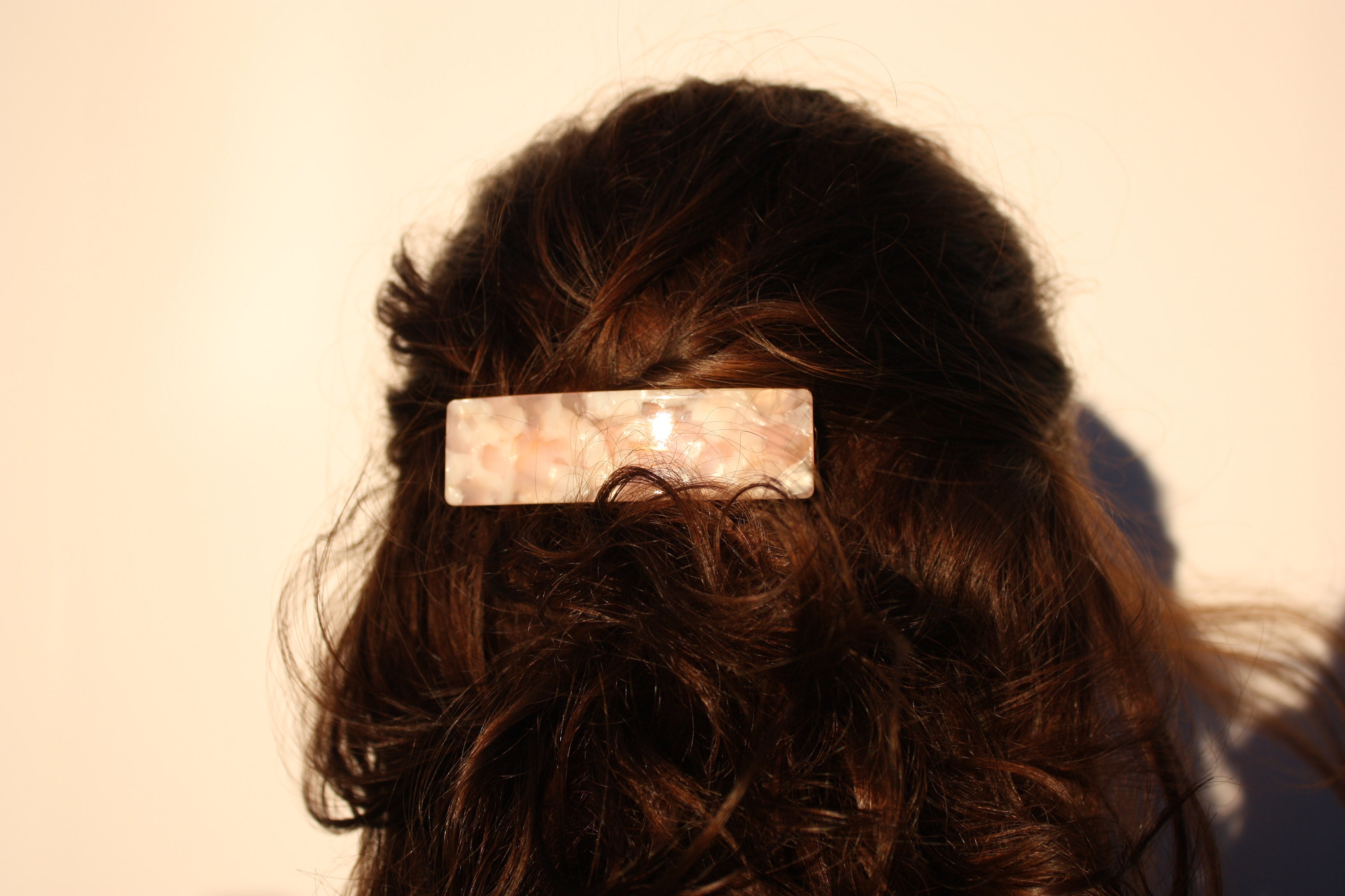 Beautiful Barrette 2 colors simple accessory strong | Etsy