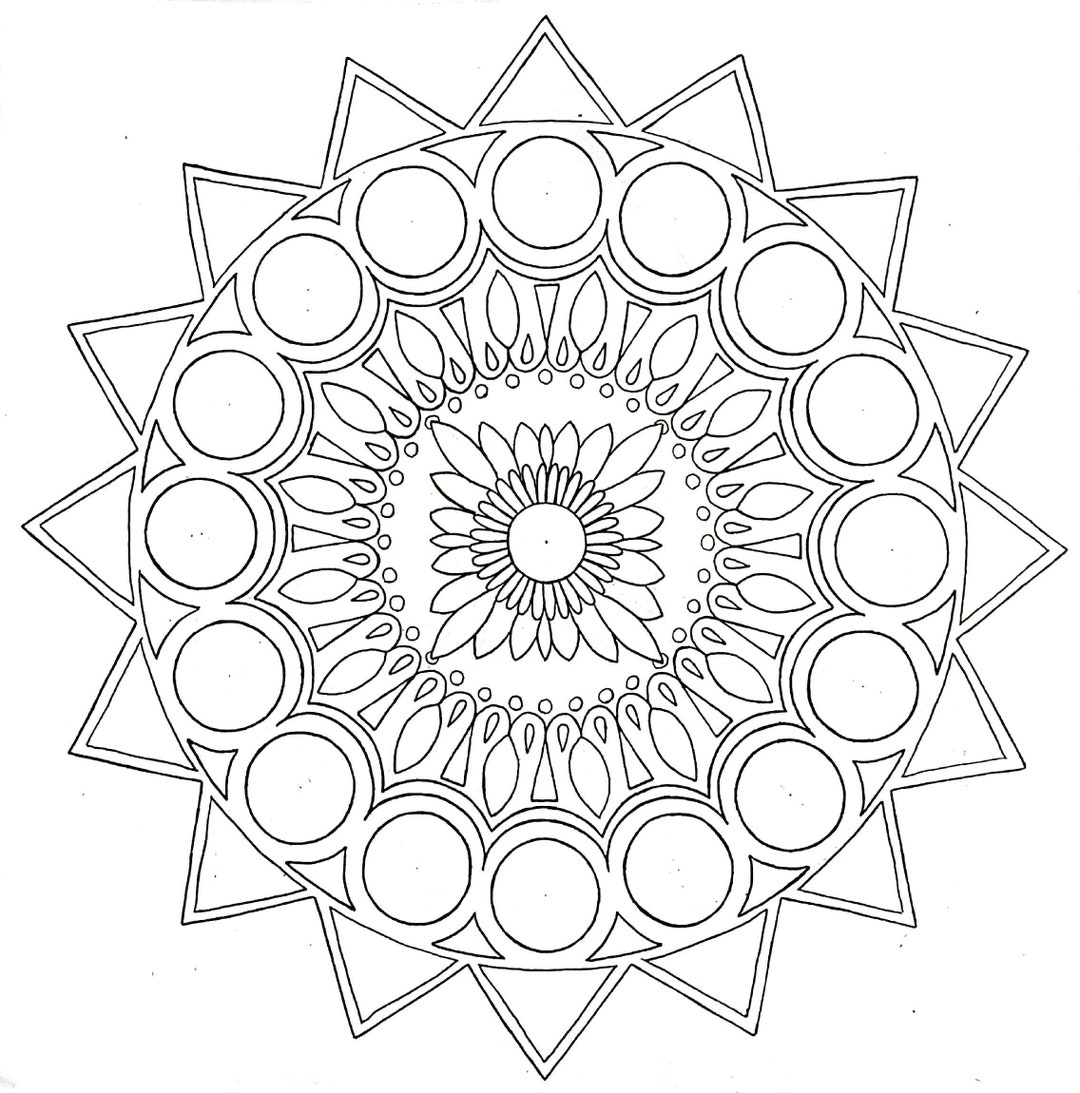 Circles and Cones Mandala - Etsy