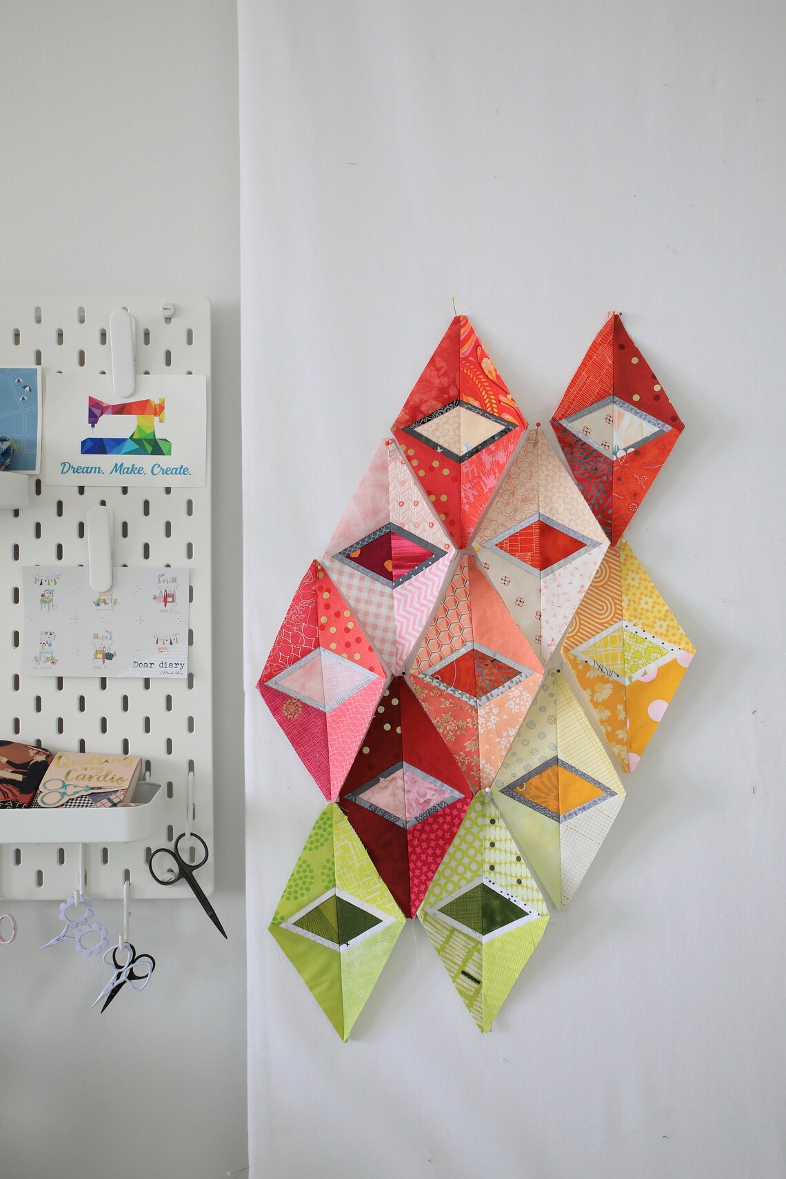 Diamond in Diamond Foundation Paper Piecing Pattern - Etsy