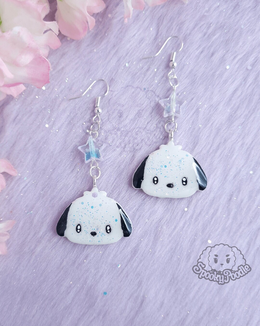Pocha Dog Earrings Pastel Goth Kawaii Harajuku Jfashion Sweet Lolita ...