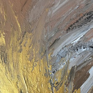 Metallic Gold & Copper Contemporary Wall Art. Original Acrylic Painting ...