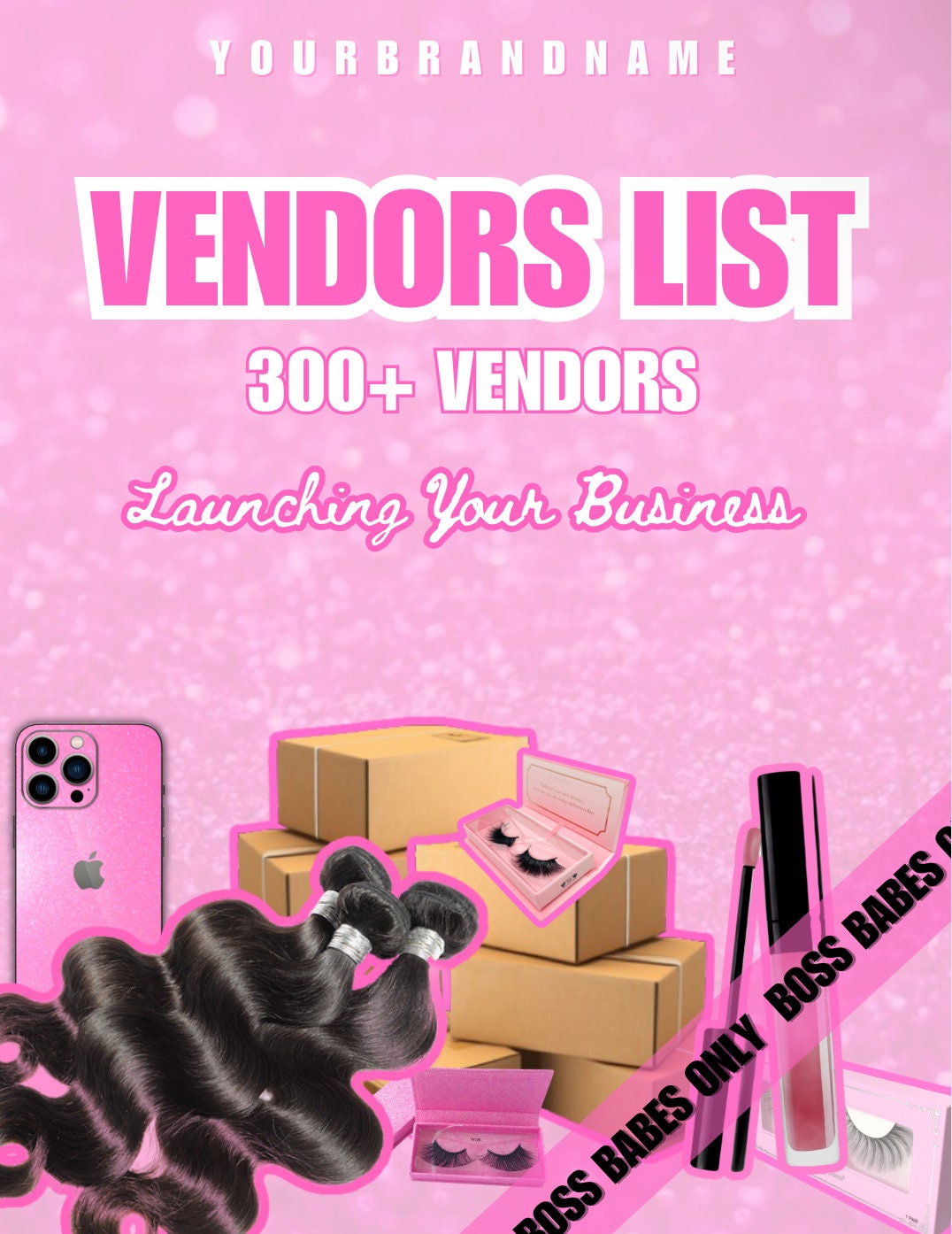 Editable Vendor List Template: 300+ Vendors (PLR/MRR) - Etsy