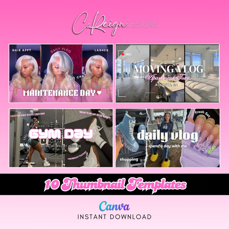 Youtube Thumbnails Templates | DIY Youtube Thumbnails | Youtube ...