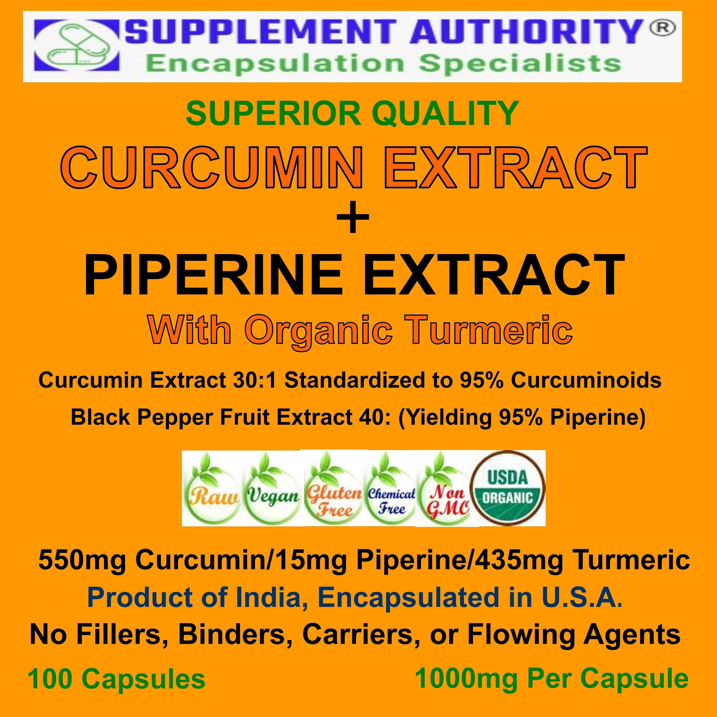 Turmeric Curcumin High Potency 95% 2000mg With Piperine Black Pepper ...
