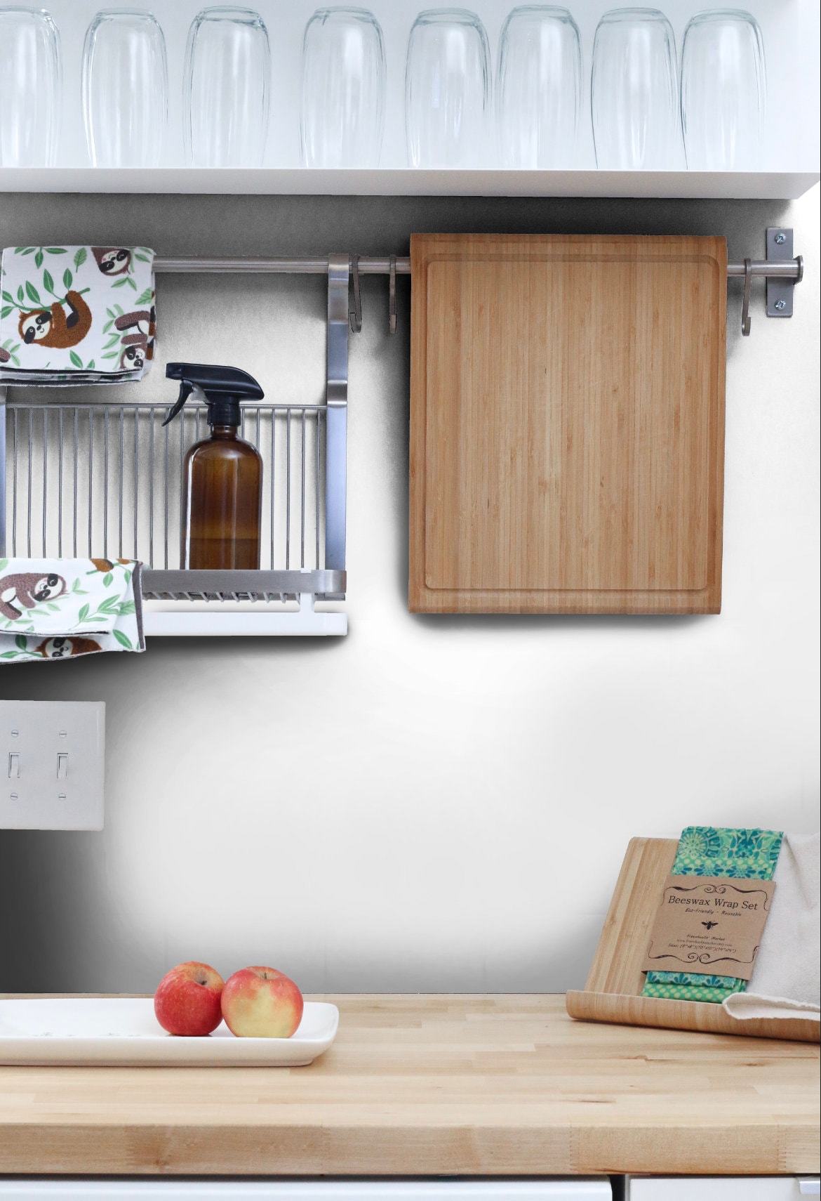 Kitchen Wallpaper Mockup Template - Kitchen Tile Backsplash Mockup ...