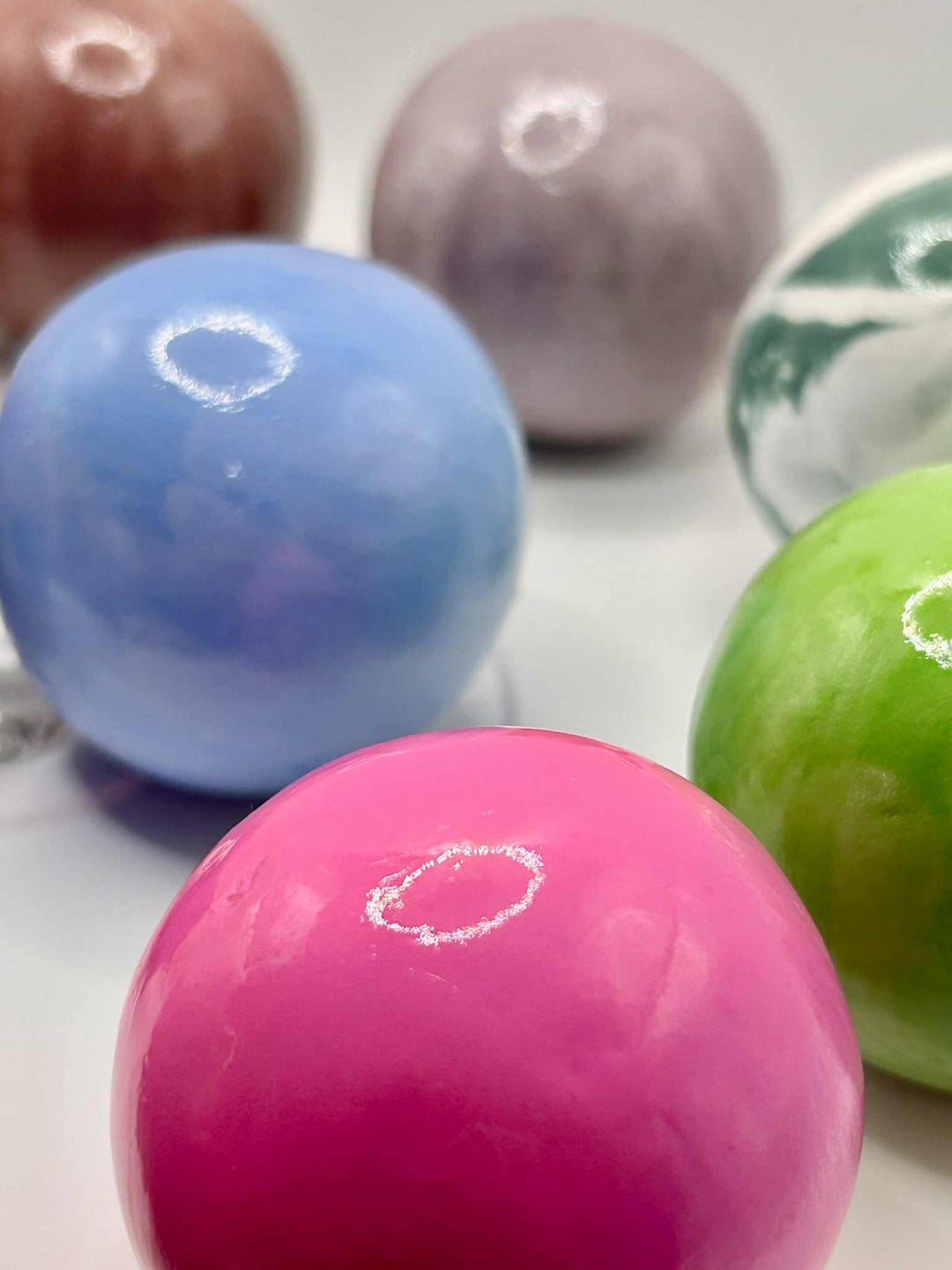 12 Painted Cracking Clay Balls – Set of 12 (approx. 2") | Soft Clay ...