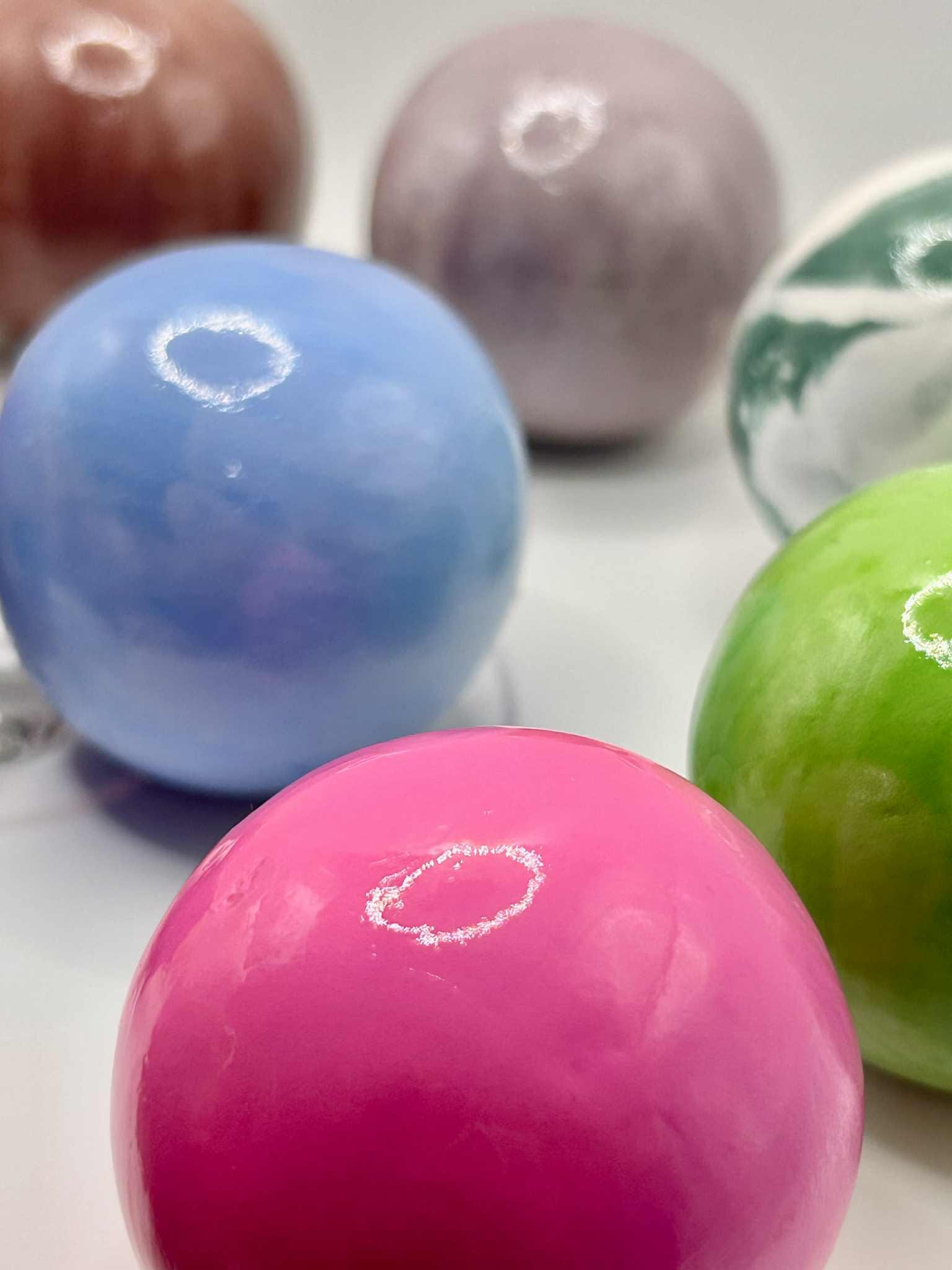 12 Painted Cracking Clay Balls – Set of 12 (approx. 2") | Soft Clay ...