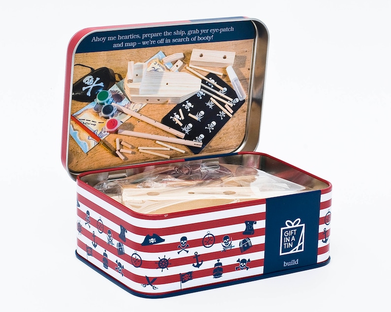 Kid's Craft Kit, Build Your Own Pirate Ship Kit, Kid's Craft, Children ...