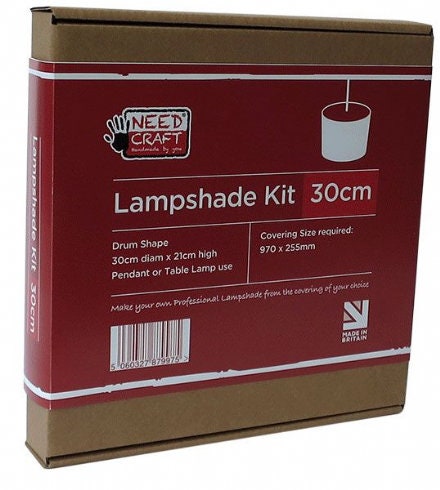 Lampshade Making Kit, 20cm 30cm 40cm Drum Lamp or Ceiling Shade. Make ...