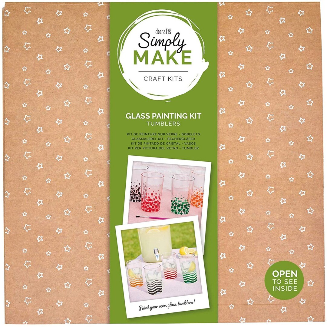 Glass Painting Tumblers Craft Kit, Beginner's Kit Perfect for Children ...