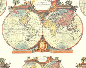 World Map Paper Dinner Napkins - Etsy