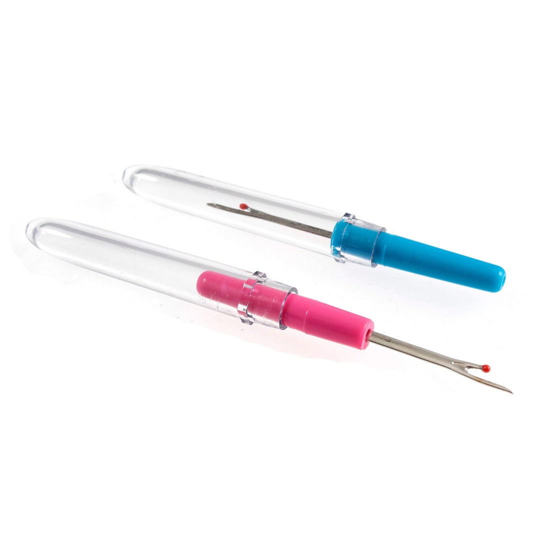 2x Coloured Seam Rippers With Safety Ball. Perfect for Removing ...