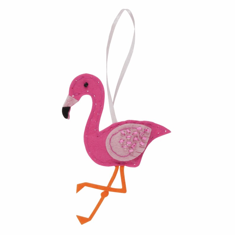 Make Your Own Felt Pink Flamingo Craft Kit Beginners Sewing - Etsy UK