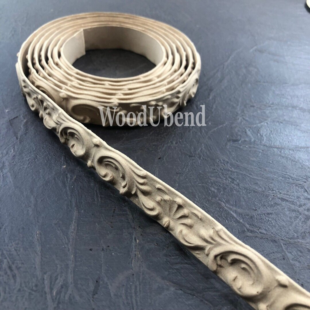 Woodubend 1.9cm Greek Scroll Edge Trim TR729 Bendy Wooden Applique ...