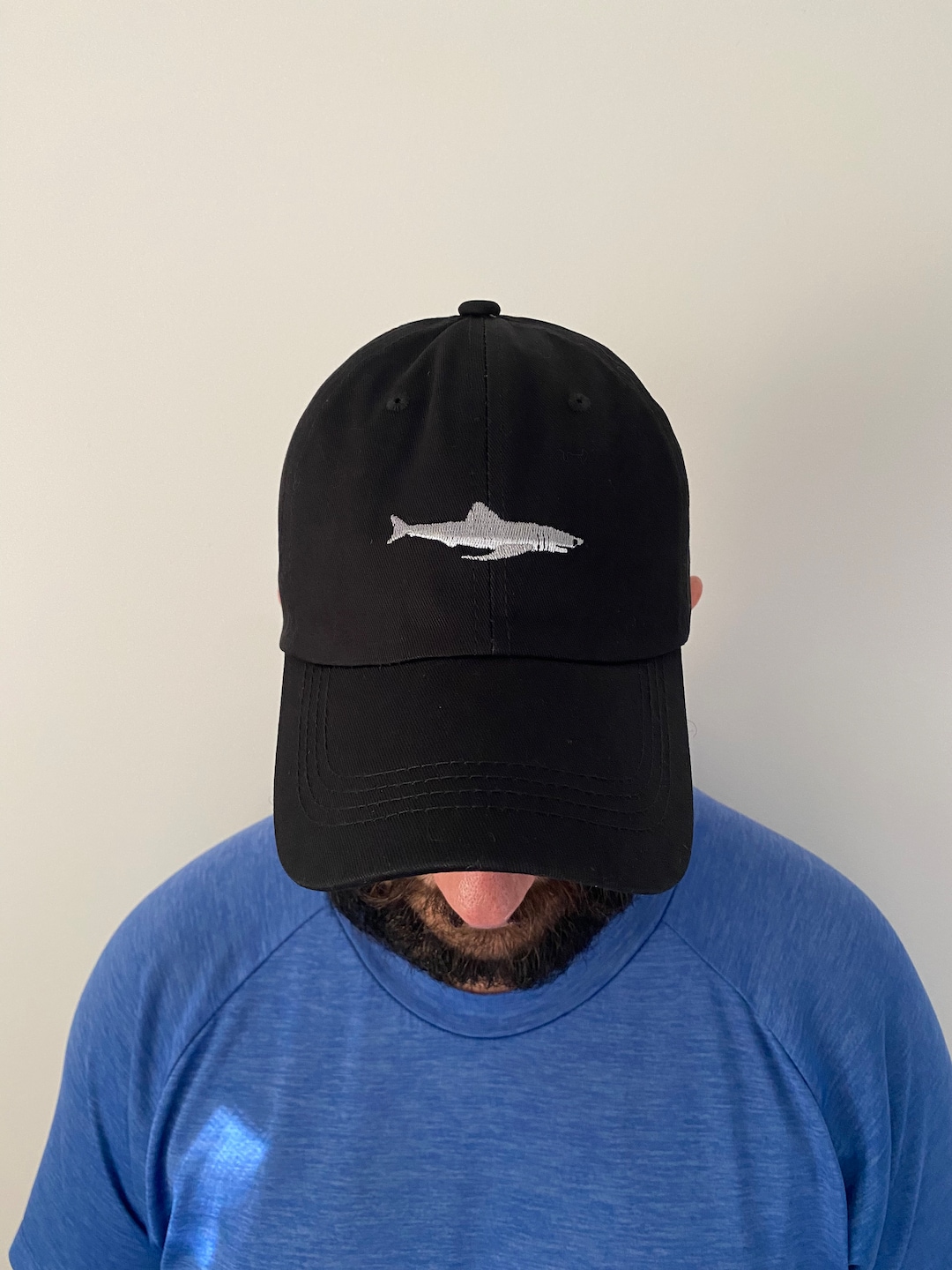 Shark Embroidered Baseball Cap - Etsy