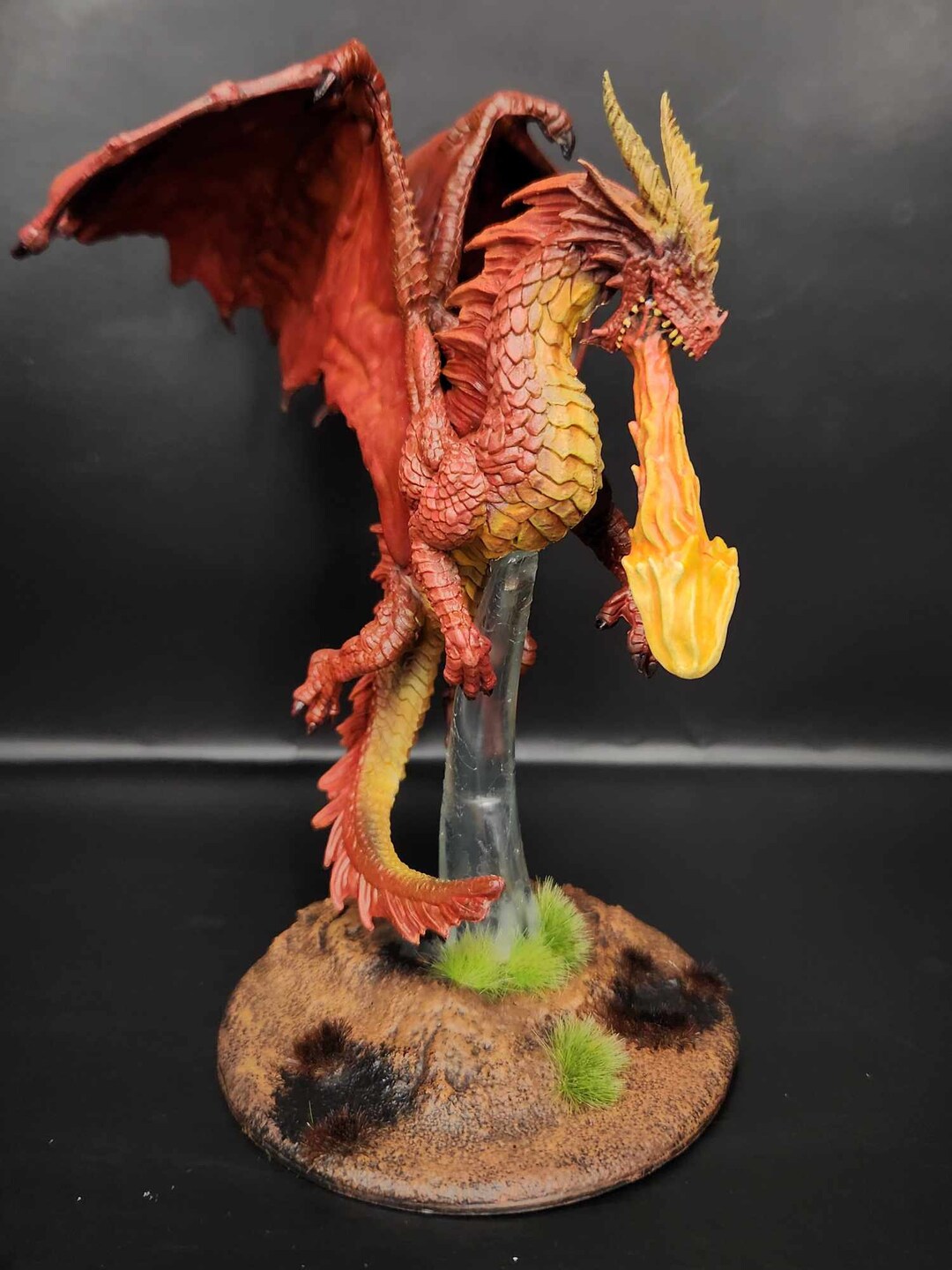 Young Red Dragon Painted Dnd Miniature - Etsy