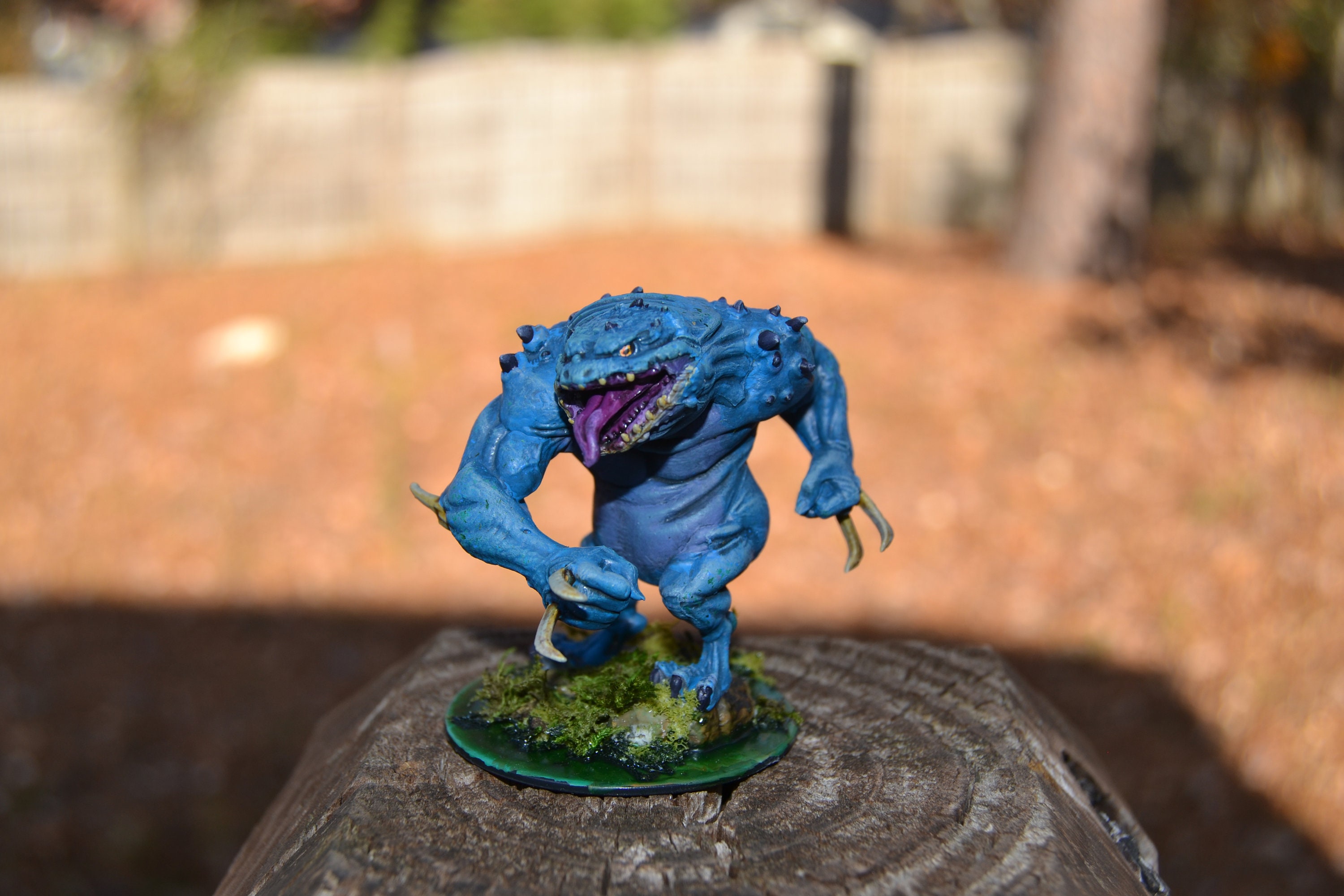 Blue Slaad Painted Dnd Miniature - Etsy