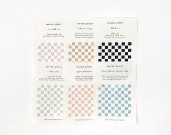 Transparent Mini Square Stickers - Etsy