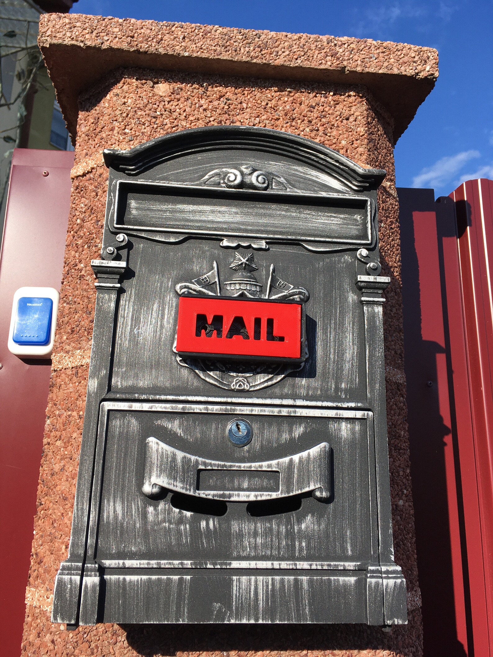 Mailbox Flag Front Mount Brick Stone Mailbox Stylish Replacement - Etsy