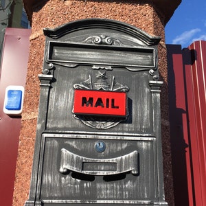 Mailbox Flag Front Mount Brick Stone Mailbox Stylish Replacement - Etsy