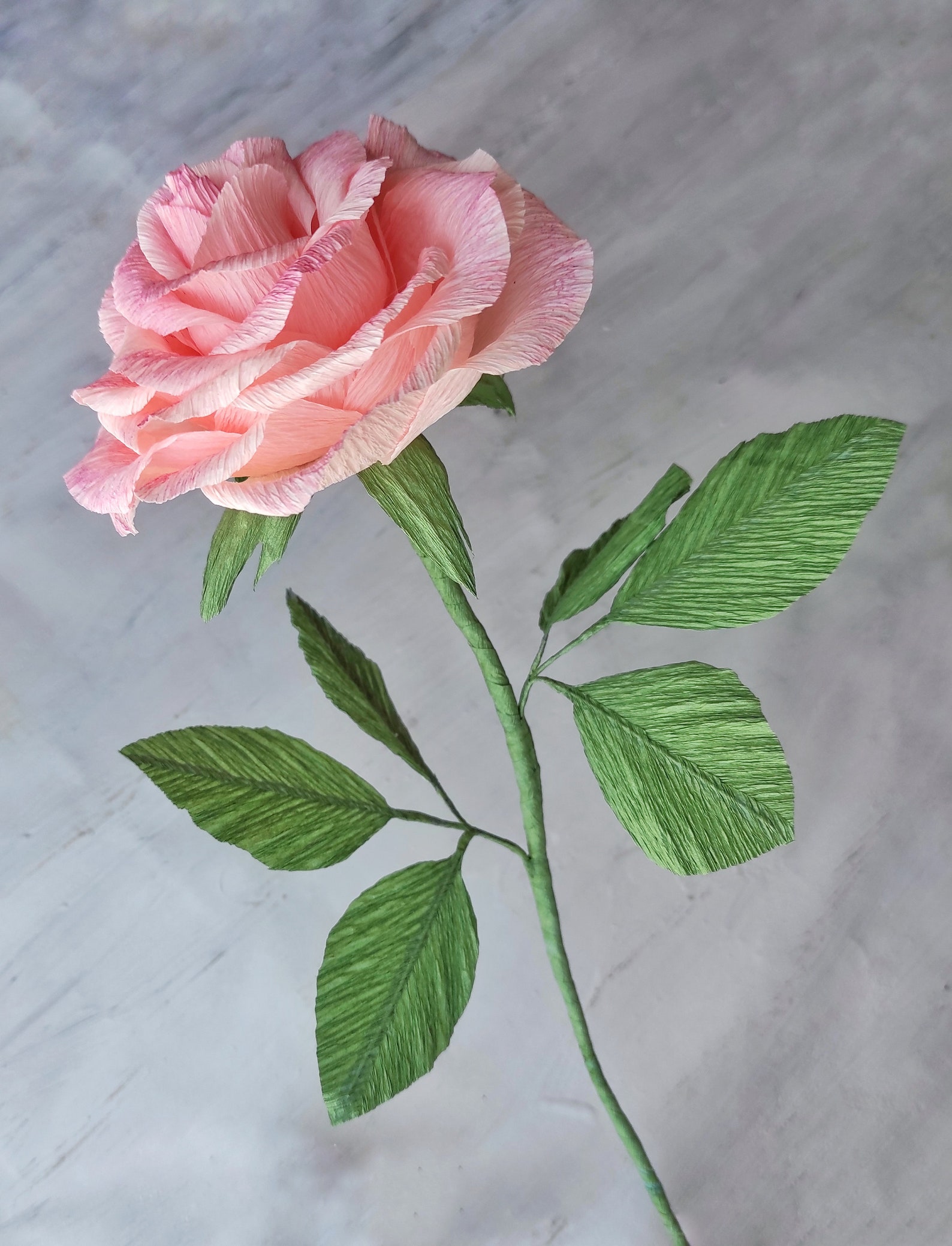 PDF Paper Flower Tutorial Diy Paper Rose Hand Made Pink | Etsy