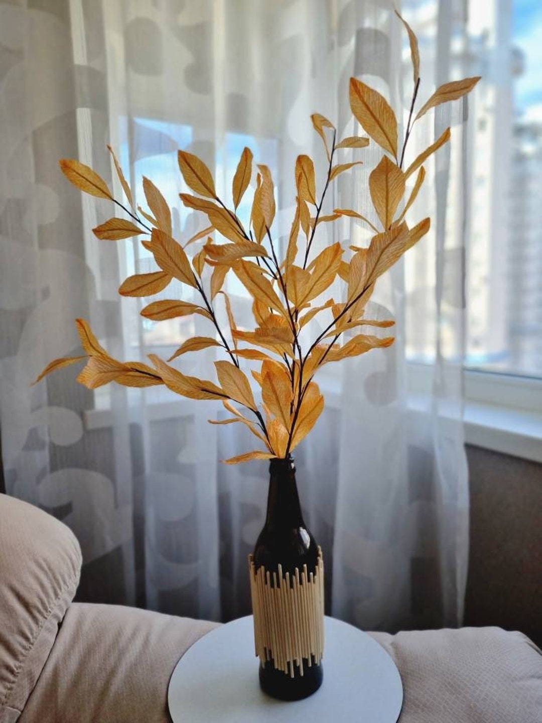 Fall Artificial Branch Home Decor Decorative Paper Sprig for - Etsy