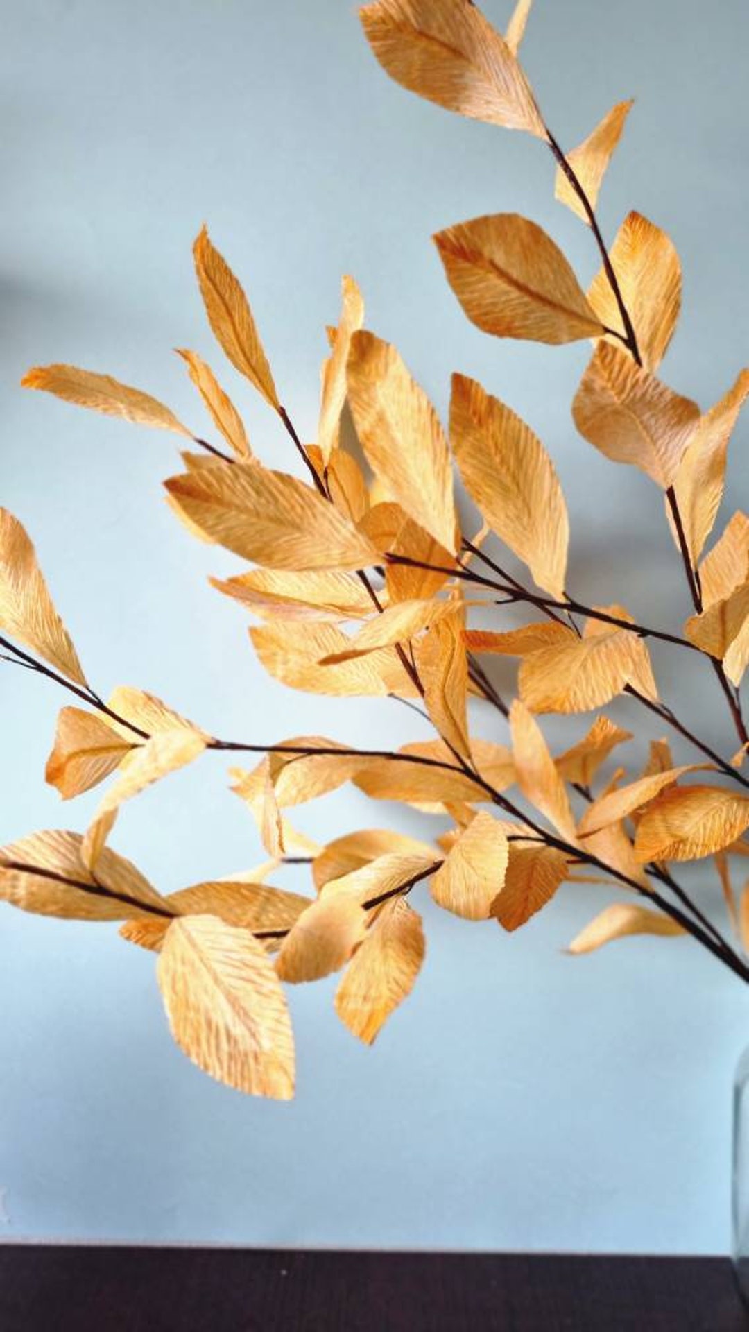 Fall Artificial Branch Home Decor, Decorative Paper Sprig for Vase ...