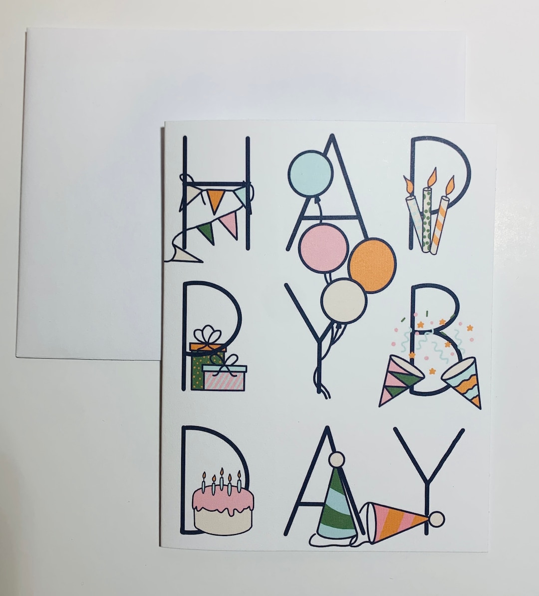 Happy B-day Card - Etsy
