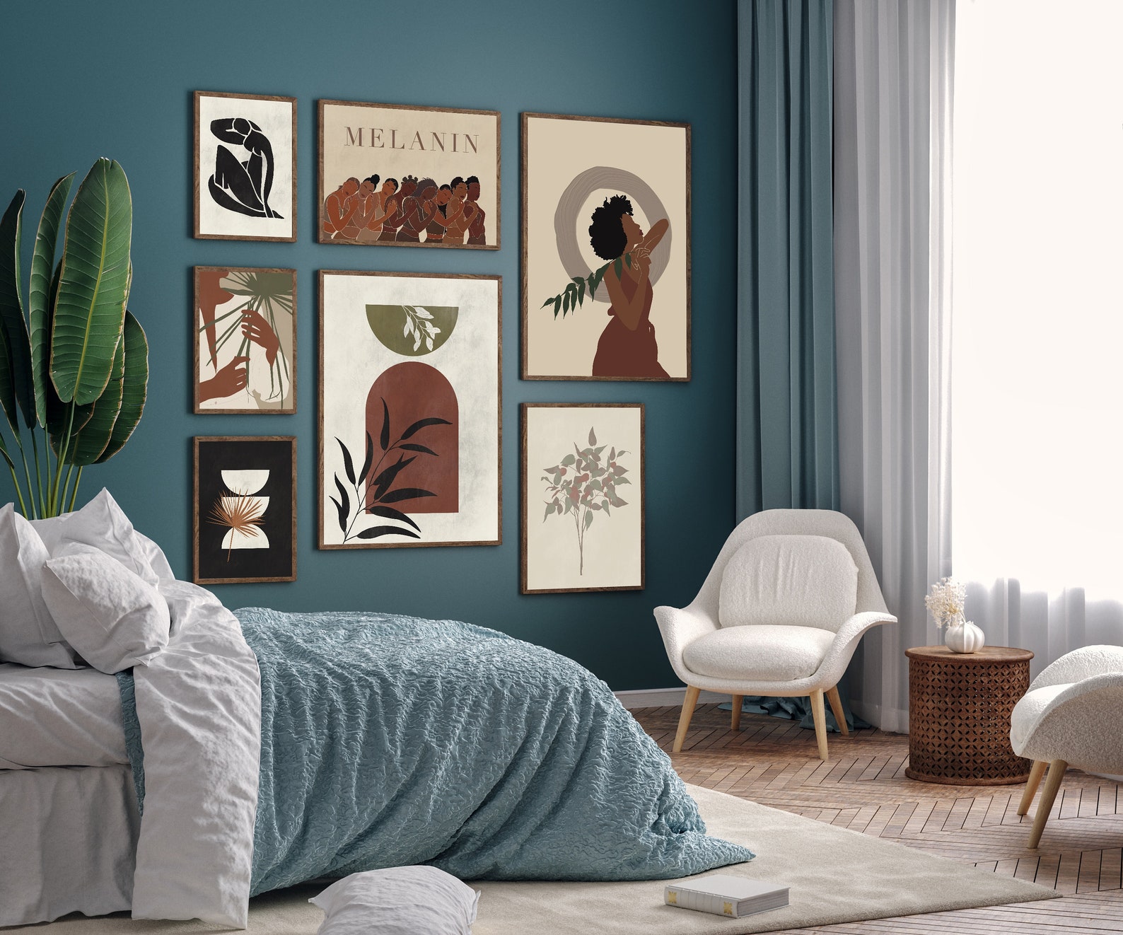 Diverse Woman Prints Feminist Fashion Posters Abstract Girl | Etsy India