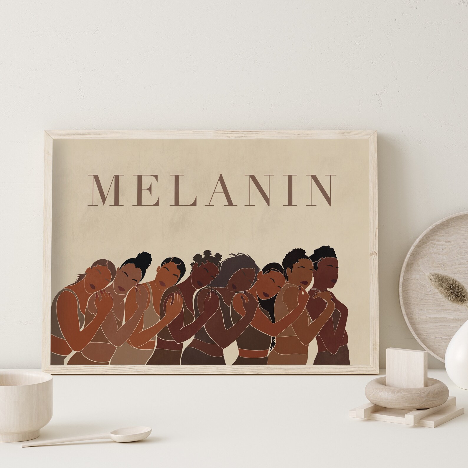 Diverse Woman Prints Feminist Fashion Posters Abstract Girl | Etsy India