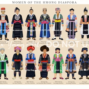 12x18 Inch Women of the Hmong Diaspora Series 2 - Etsy