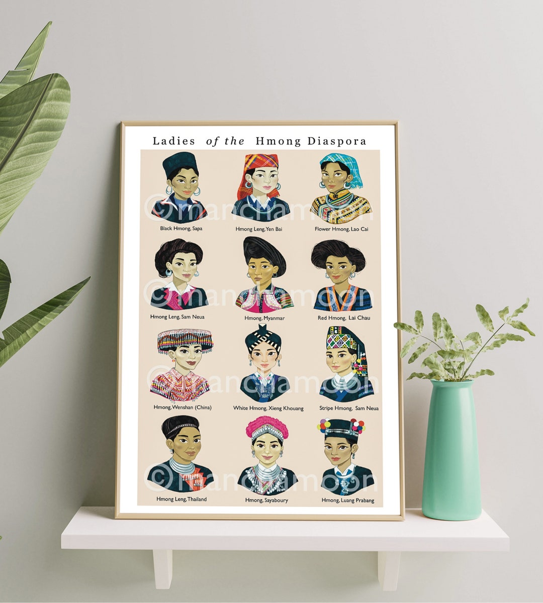 12 X 18 Inch Ladies of the Hmong Diaspora Series 1 - Etsy