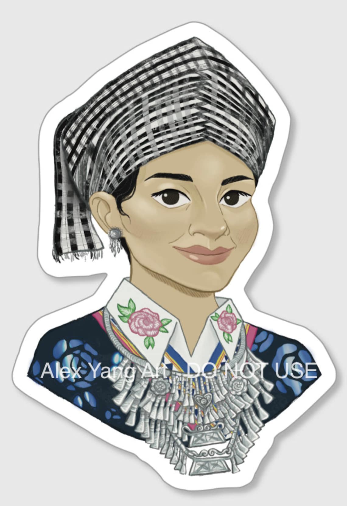 3 Inch Hmong Ladies Vinyl Sticker - Etsy