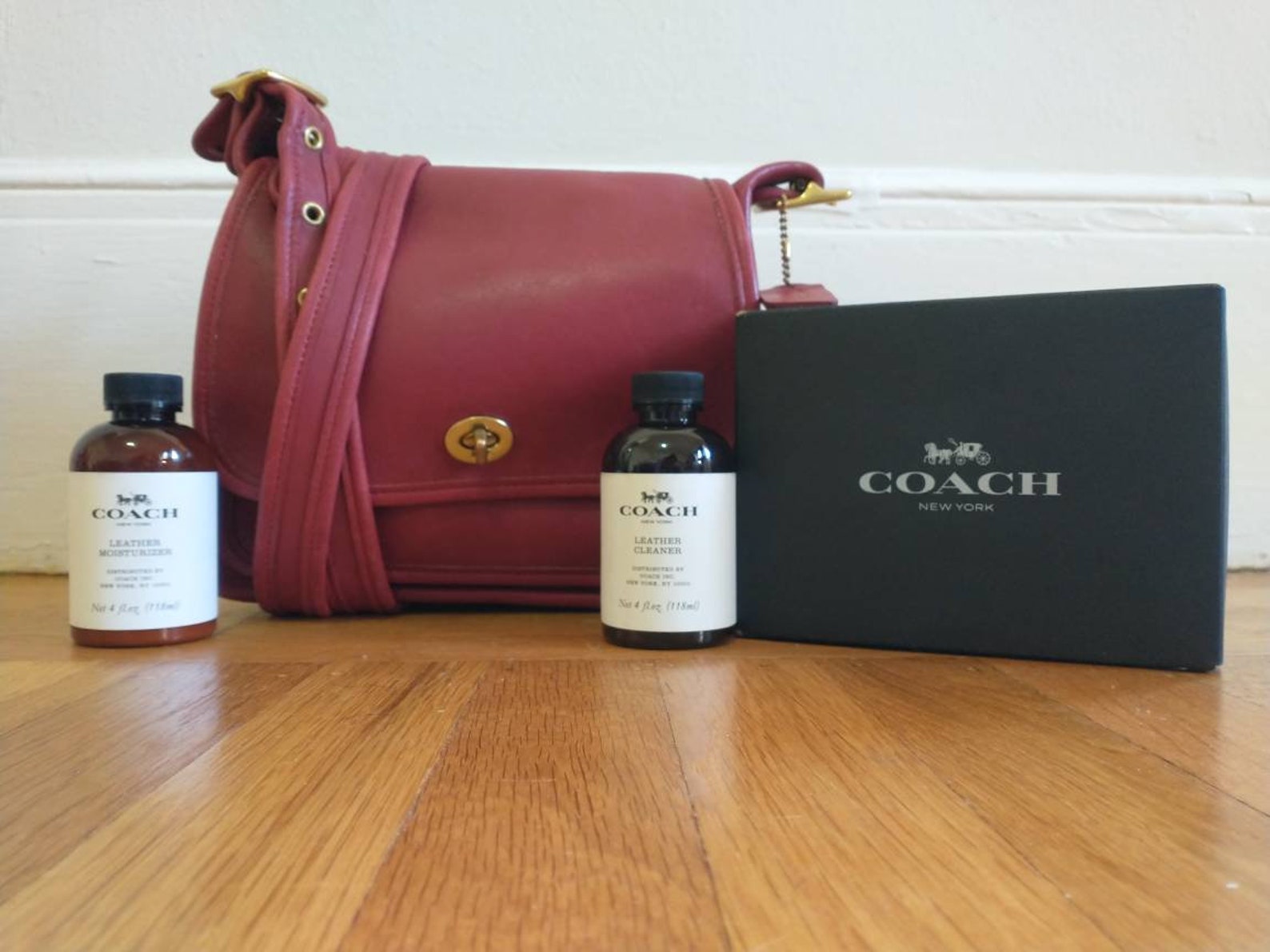 Vintage Coach Rambler Legacy Red Gold Leather Cross Body Bag - Etsy