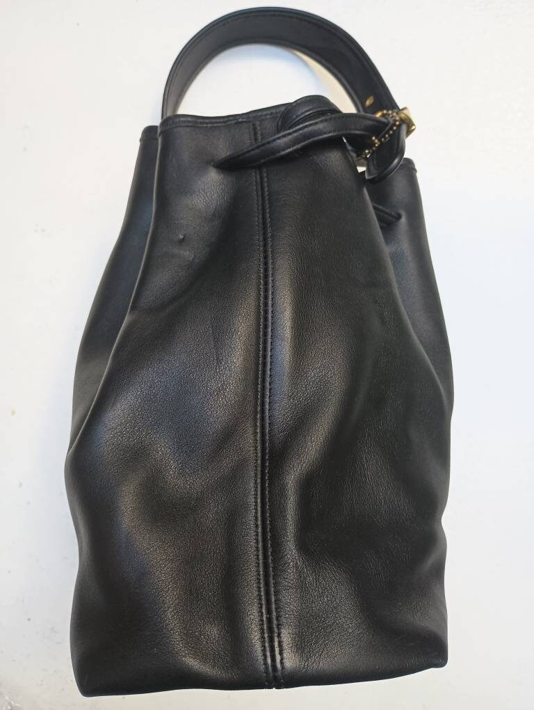 Vintage Black Coach Drawstring Bag Coach 9165 - Etsy