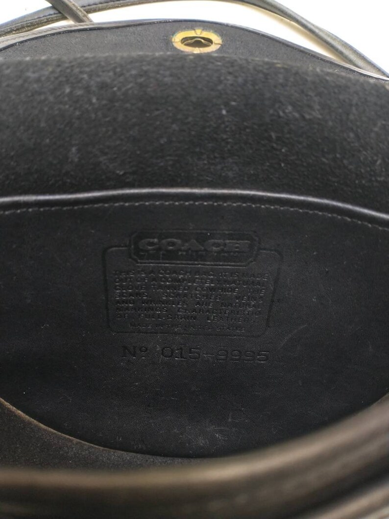 Vintage Classic Black Coach Bag 9995 - Etsy