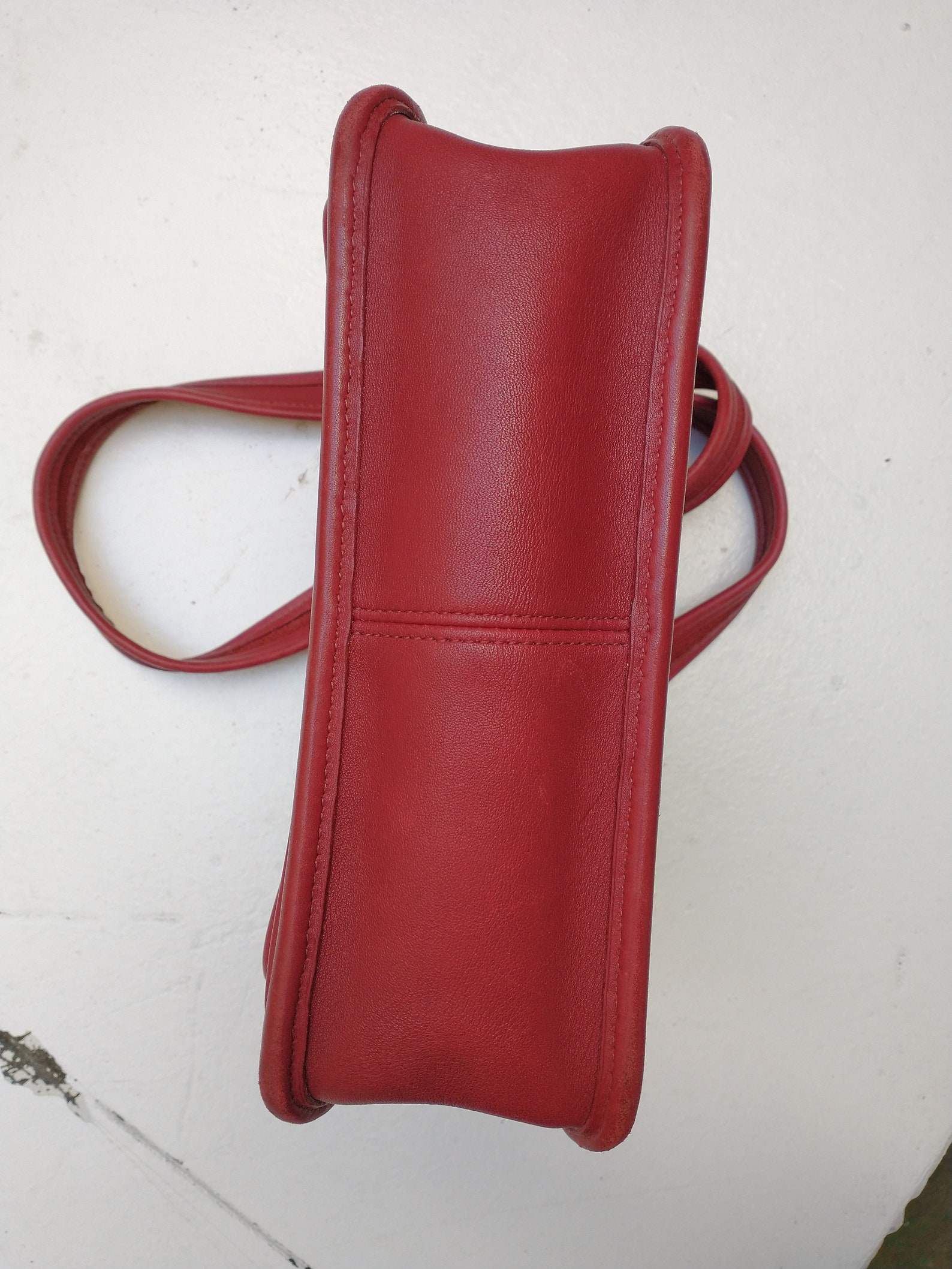 Vintage Coach Rambler Legacy Red Gold Leather Cross Body Bag - Etsy