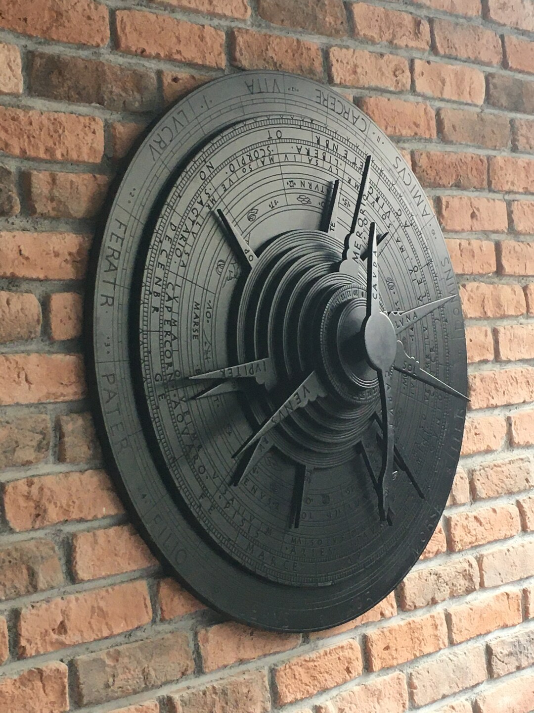 Home Living Wall Decor, Astrology Solar Calendar Planetary System Space ...