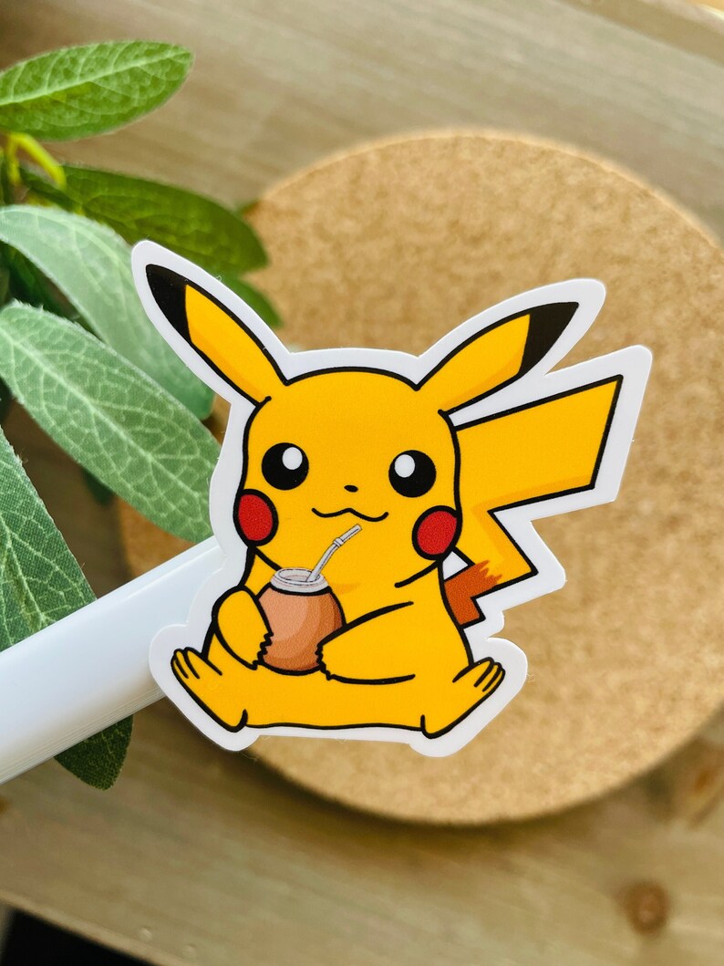 Pikachu Drinking Mate | Argentina | Yerba Mate | Pokemon | Terere - Etsy