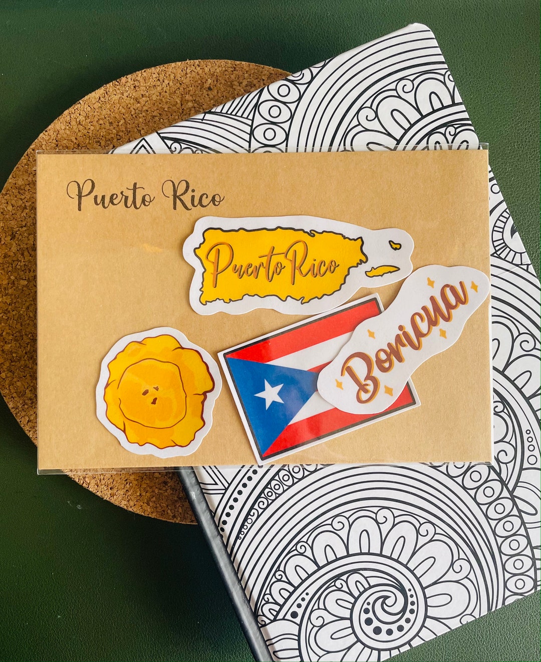 Puerto Rico Sticker Pack of 4 | Toston | Boricua - Etsy